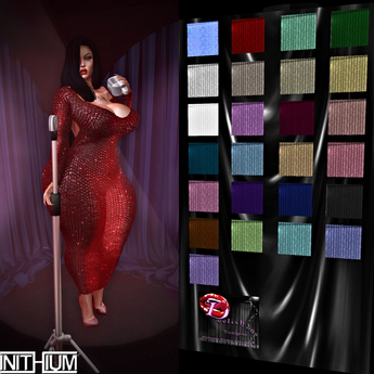 Second Life Marketplace - Sparkling Sequins Dress Kupra RED