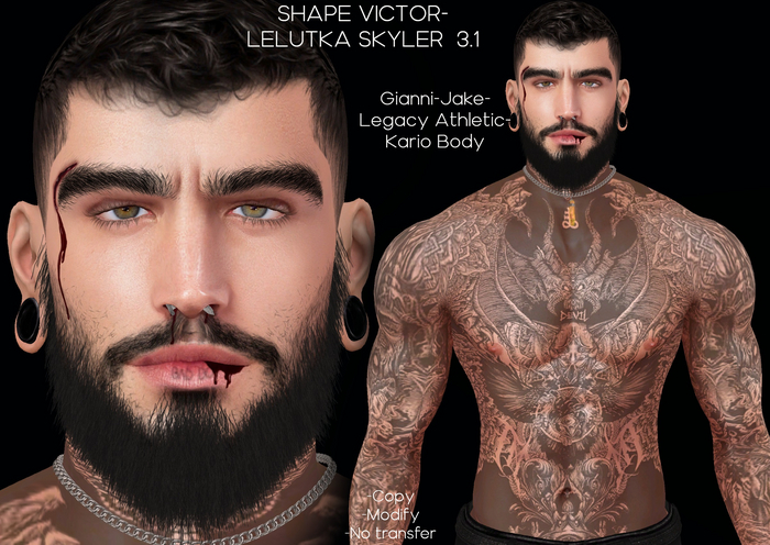 Second Life Marketplace - SHAPE VICTOR-LELUTKA SKYLER 3.1