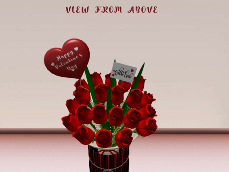 Second Life Marketplace - BMC3933 - HAPPY VALENTINE'S DAY ROSE BOUQUET