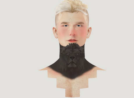 Second Life Marketplace - Rich & Blind : BOM EVOX Lion Neck Tattoo