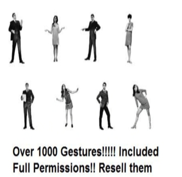 Second Life Marketplace - 1000 Gestures Full Perms
