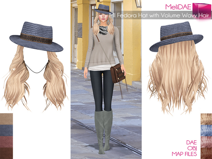 Second Life Marketplace - Dae, Obj, FBX, And Texture Files Mesh Rigged ...