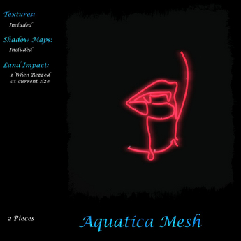 Second Life Marketplace - Aquatica Mesh - AM025178 vampire NEON