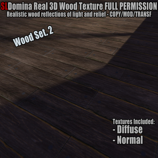 Second Life Marketplace - [FP] SLDomina Professional Real wood Texture ...