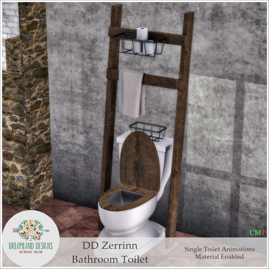 Second Life Marketplace - DD Zerrinn Bathroom Toilet/ADD