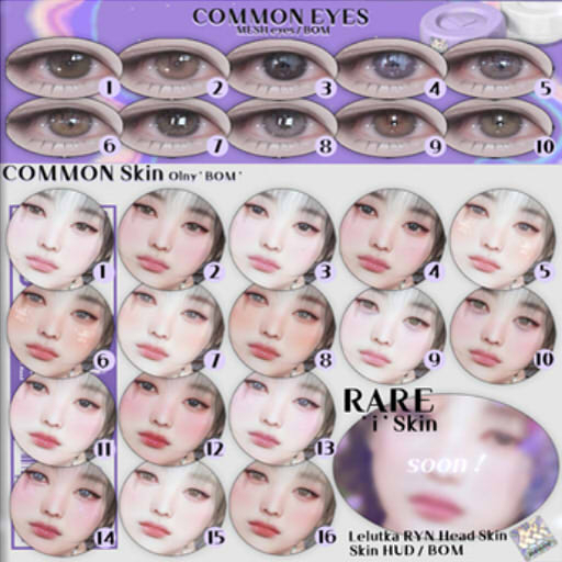 Second Life Marketplace - [700] Epilogue gacha RARE i skin (Lelutka)