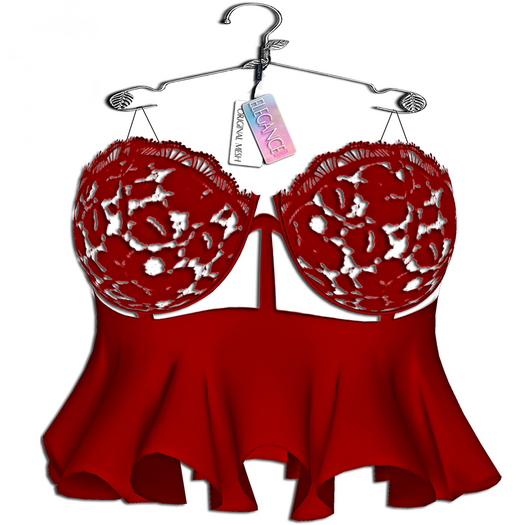 Second Life Marketplace - Elegance Boutique - Emi - Top - Red - eBODY ...