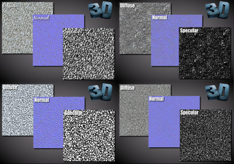 Second Life Marketplace - JU Stone Ground Gravel Pack 3D Textures Full Perm