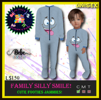 Second Life Marketplace - *LVD* Silly Smiles Jammies - BeBe (Toddler)