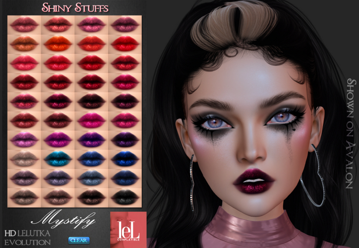 Second Life Marketplace - ~Shiny Stuffs~ Lelutka Mystify HD Lip Appliers