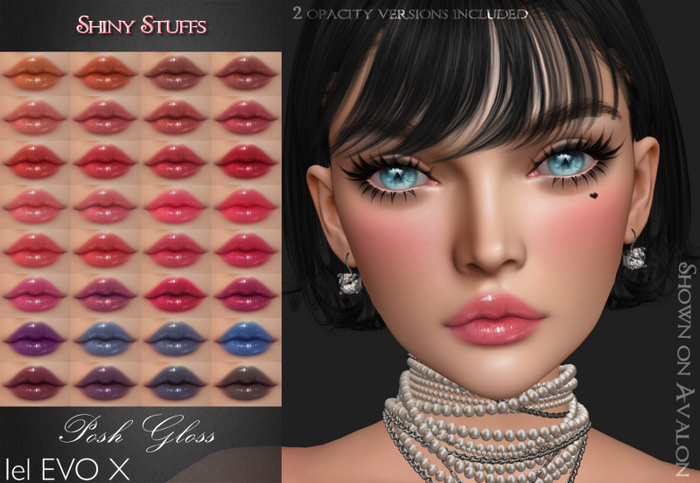 Second Life Marketplace - ~Shiny Stuffs~ Lelutka EvoX Posh Gloss