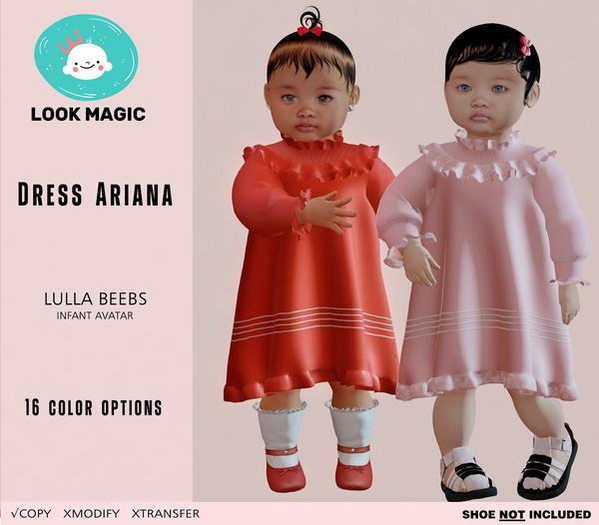 Second Life Marketplace - [LOOK MAGIC] Dress Ariana light yellow _ LullaB