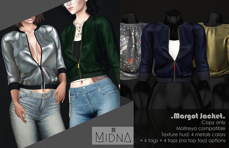 Second Life Marketplace - MIDNA - Margot Jacket - CATS