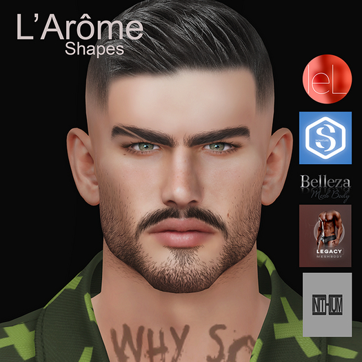 Second Life Marketplace - HEITOR BENTO MALE SHAPE FOR LELUTKA HEAD ...