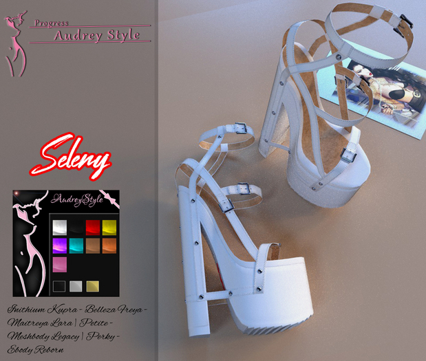 Second Life Marketplace - .:: AS ::. Seleny Ankle Boots - FatPack