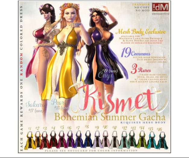 Second Life Marketplace - !dM Kismet - LARA Summerdress **SAKURA RARE**