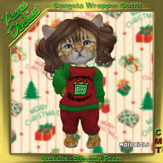 Second Life Marketplace - Peeps Dinkies Gangsta Wrapper Outfit