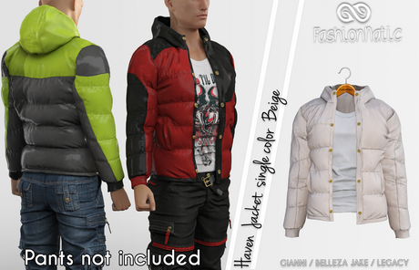 Second Life Marketplace - Haven Male Jacket Beige - Signature Gianni ...
