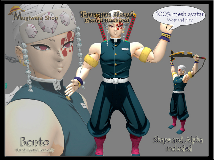 Second Life Marketplace - Avatar Tengen Uzui Kimetsu no Yaiba (100% ...
