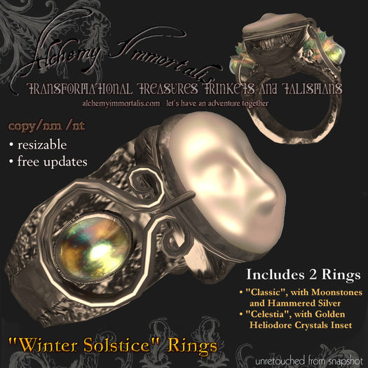 Second Life Marketplace - Winter Solstice Rings (unisex)