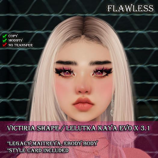 Second Life Marketplace - Flawless!!!Victoria shape for Lelutka Kaya ...