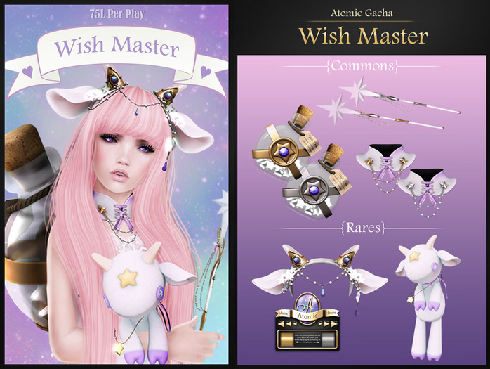 Second Life Marketplace - .Atomic. {Gacha} Wish Master - Wand (Silver)