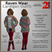 Second Life Marketplace - Raven Wear Cardigan Outfit [2cute] Valentina ...
