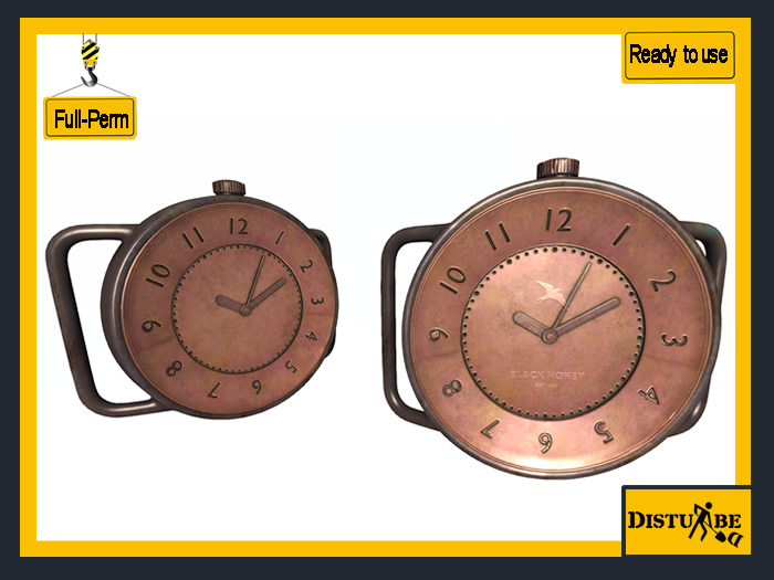 Second Life Marketplace - ::DisturbeD:: Industrial Wall Clock - FULL ...