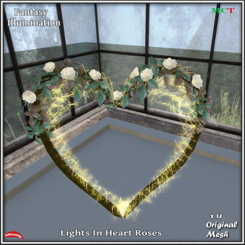 Second Life Marketplace - Fantasy Illumination - Lights In Heart Roses