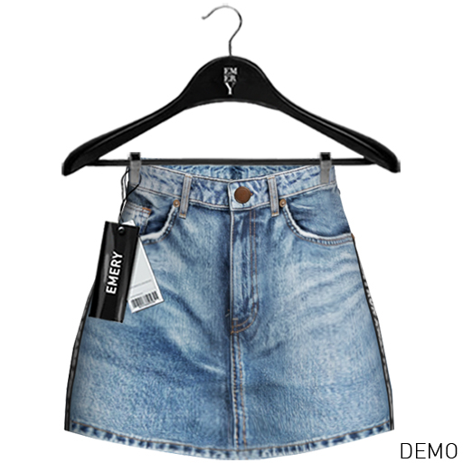 Second Life Marketplace - Emery Tears Denim Skirrt DEMO