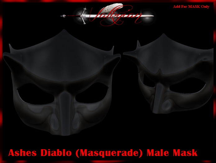 Second Life Marketplace - ~Valkyrian~Ashes Diablo (Masquerade) Male ...