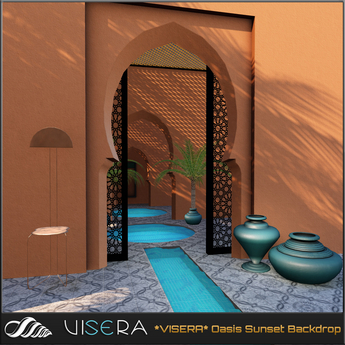 Second Life Marketplace - BACKDROP Oasis Sunset