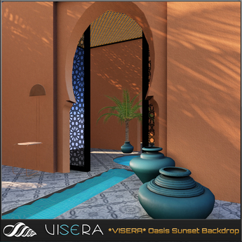 Second Life Marketplace - BACKDROP Oasis Sunset