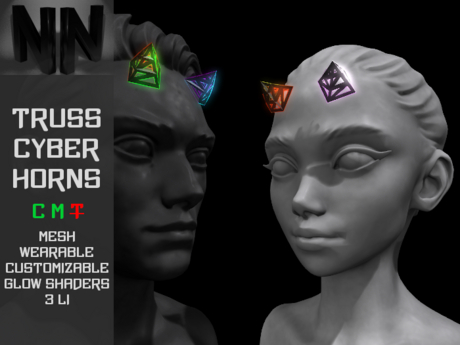 Second Life Marketplace - [ NN ] Truss Cyber Horns