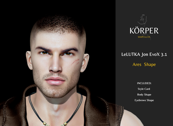 Second Life Marketplace - Korper - ARES Shape (Lelutka Jon head)