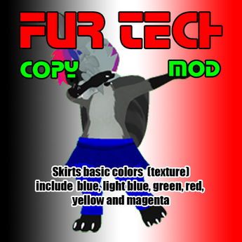 Second Life Marketplace - [Fur Tech] Puchimono Skirt Basic Colors