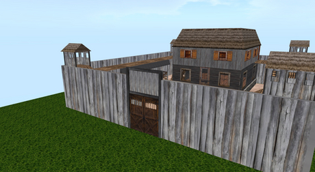 Second Life Marketplace - wood fort boxed
