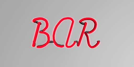 Second Life Marketplace - NEON BAR SIGN AGED TUBE
