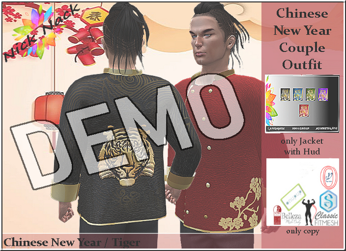 Second Life Marketplace Nn Chinese Newyear Male Demo