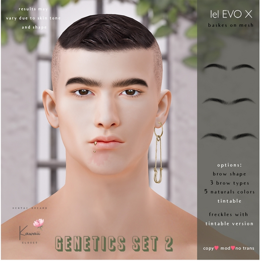 Second Life Marketplace - K.Closet Genetics Set 2 EVO X (MALE)