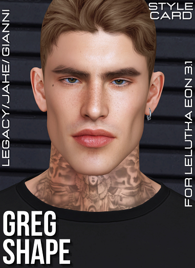 Second Life Marketplace - [LCS] Shape Greg - Lelutka EON 4.0