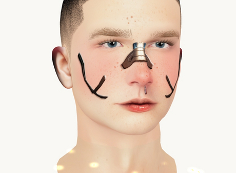 Second Life Marketplace - Rich & Blind : BOM EVOX Cyberpunk Face Armor