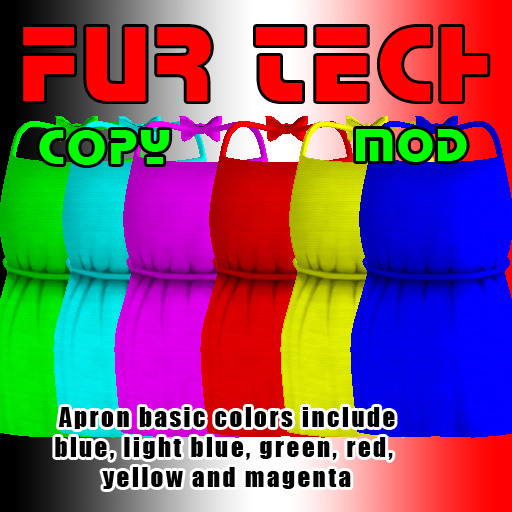 Second Life Marketplace - [Fur Tech] Puchimono Apron Basic Colors