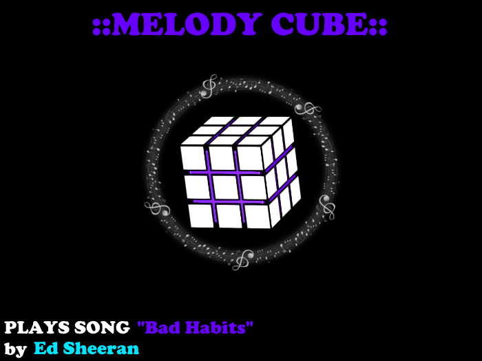 Second Life Marketplace - ::Melody Cube:: Ed Sheeran - Bad Habits