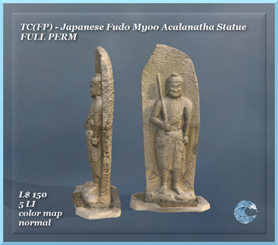 Second Life Marketplace - Japanese Fudo Myoo Acalanatha Statue FULL PERM