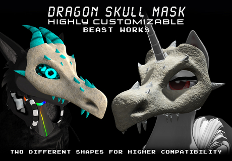 Second Life Marketplace - [Beast Works] Dragon Skull Mask