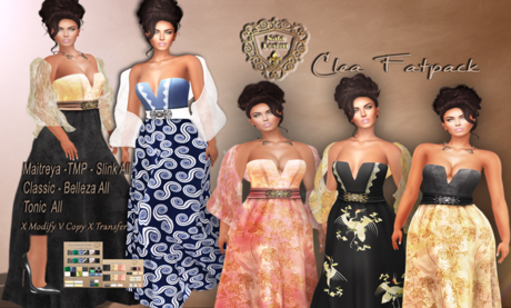 Second Life Marketplace - Nala Design - Updated - Fatpack Clea Gown ...