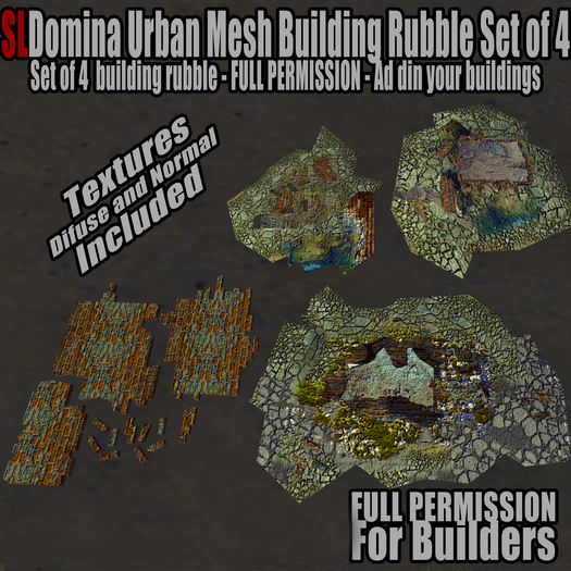 Second Life Marketplace - [FP] SLDomina Urban Building construction ...