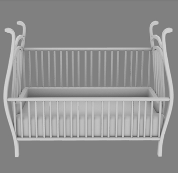 Second Life Marketplace - {Anne} Baby Simple Crib (FULL PERM)