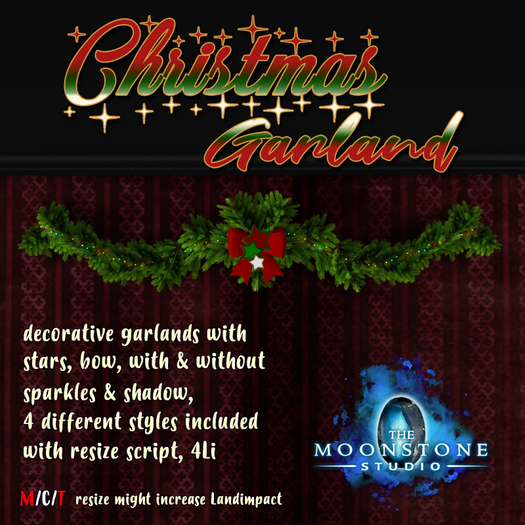 Second Life Marketplace - {:: TMS ::} Christmas Garland [BOX]